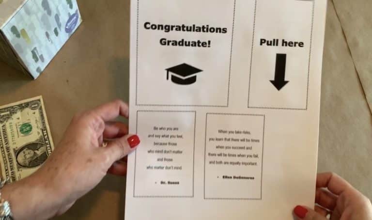 Graduation money gift idea - My Inspiration Corner