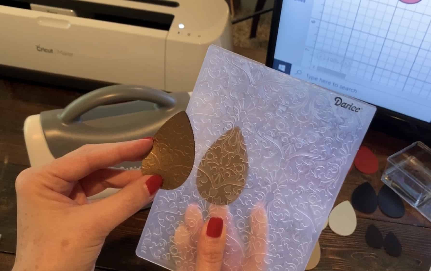 Embossed Leather Earrings DIY - My Inspiration Corner